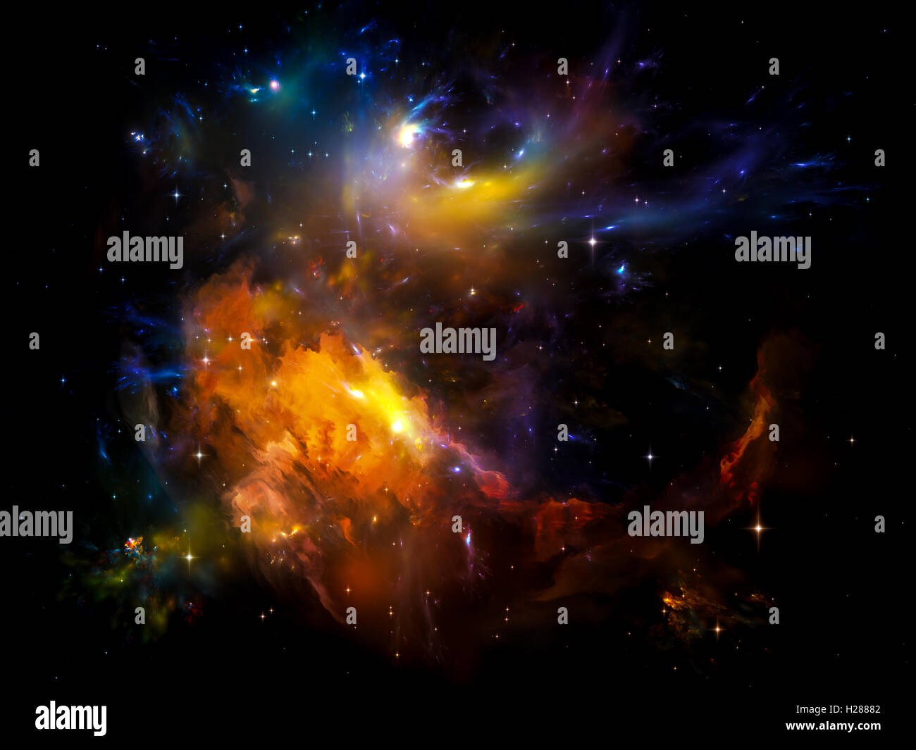 Lights of Space Stock Photo - Alamy