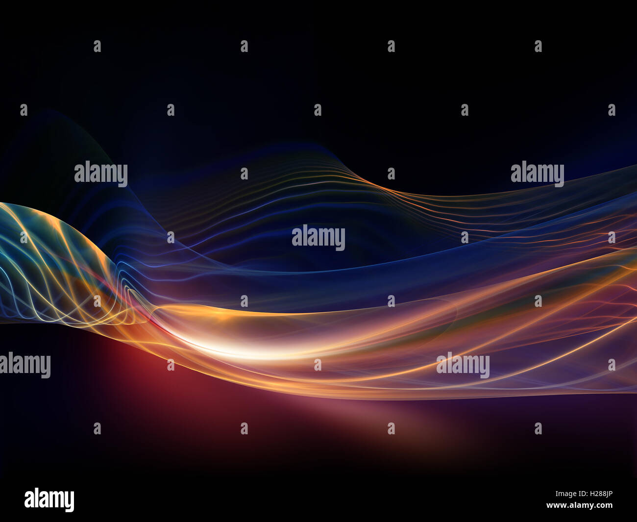 Conceptual Fractal Waves Stock Photo - Alamy