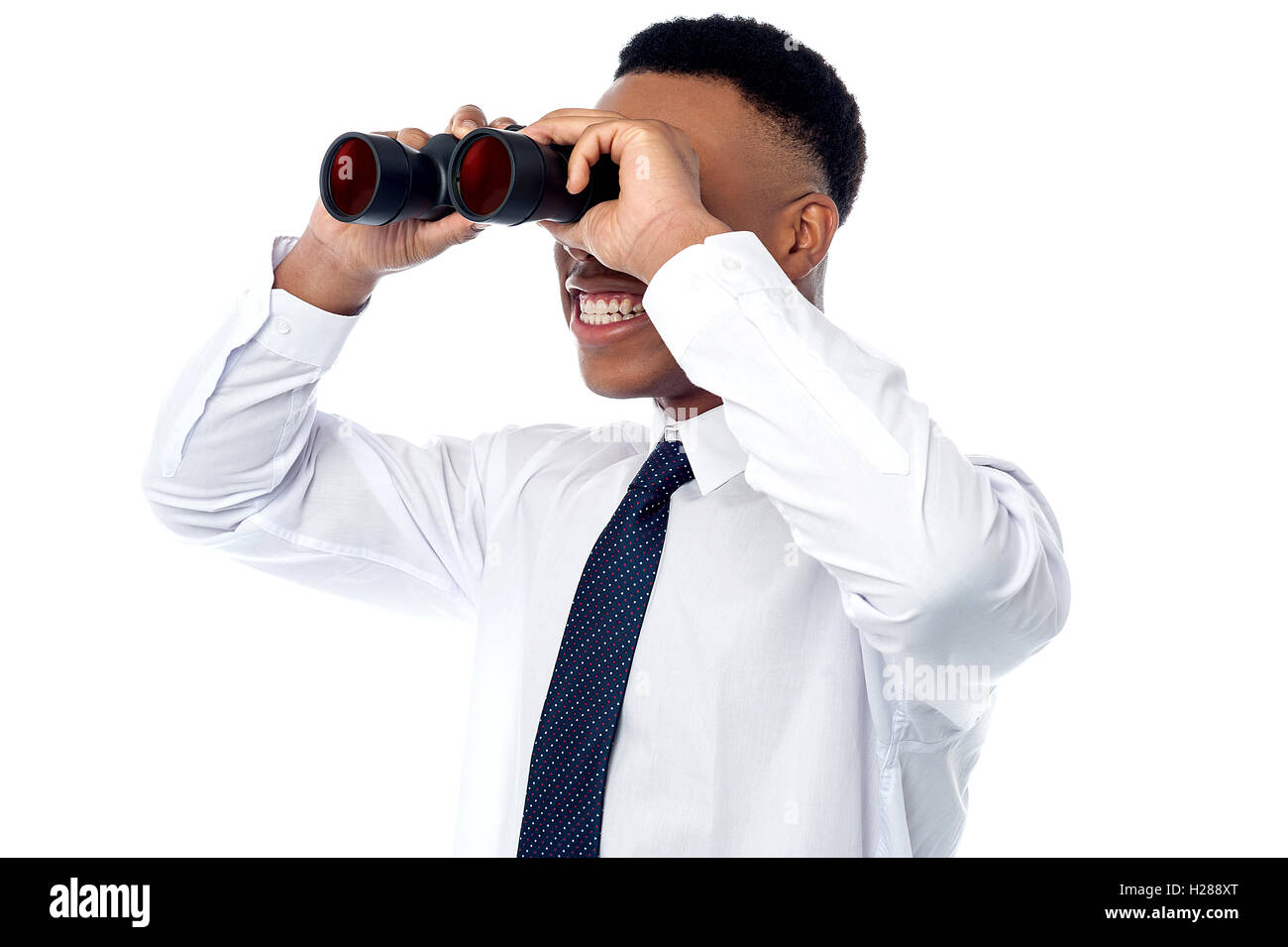 Young businessman hunting talents Stock Photo - Alamy
