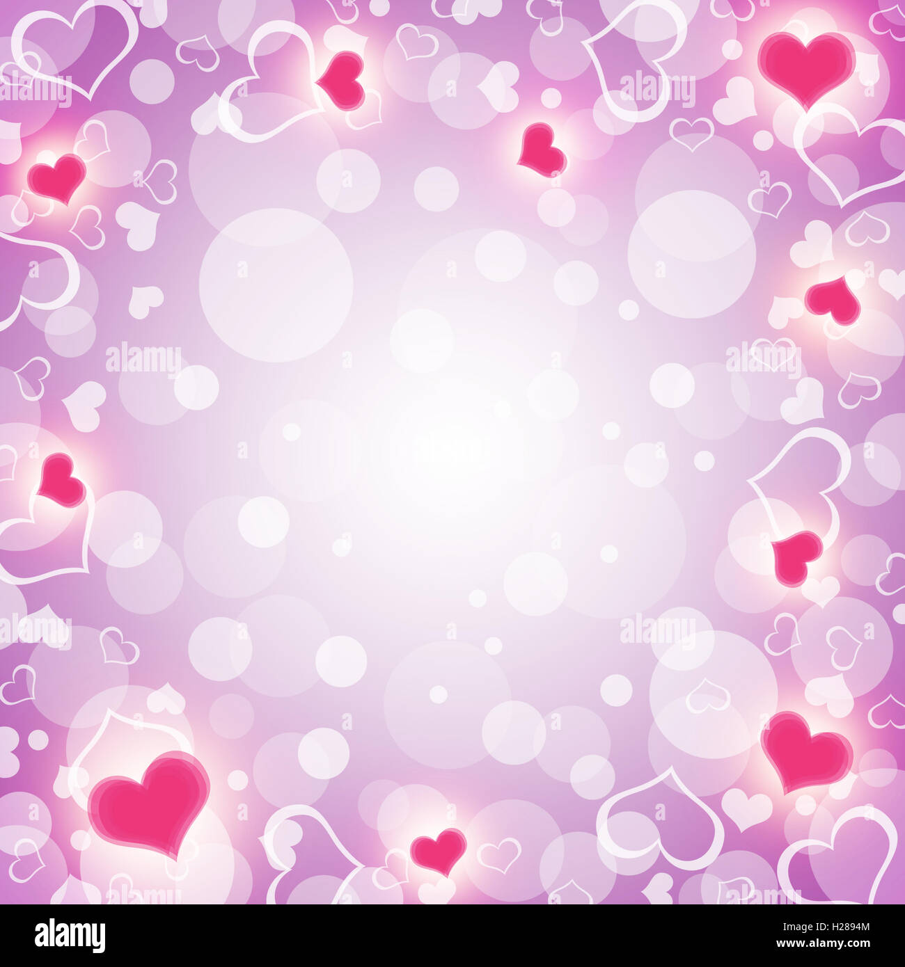 Abstract background of hearts Stock Photo - Alamy