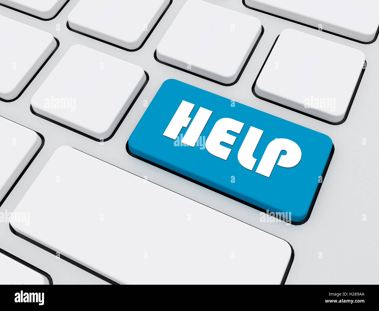 help text on keyboard Stock Photo - Alamy