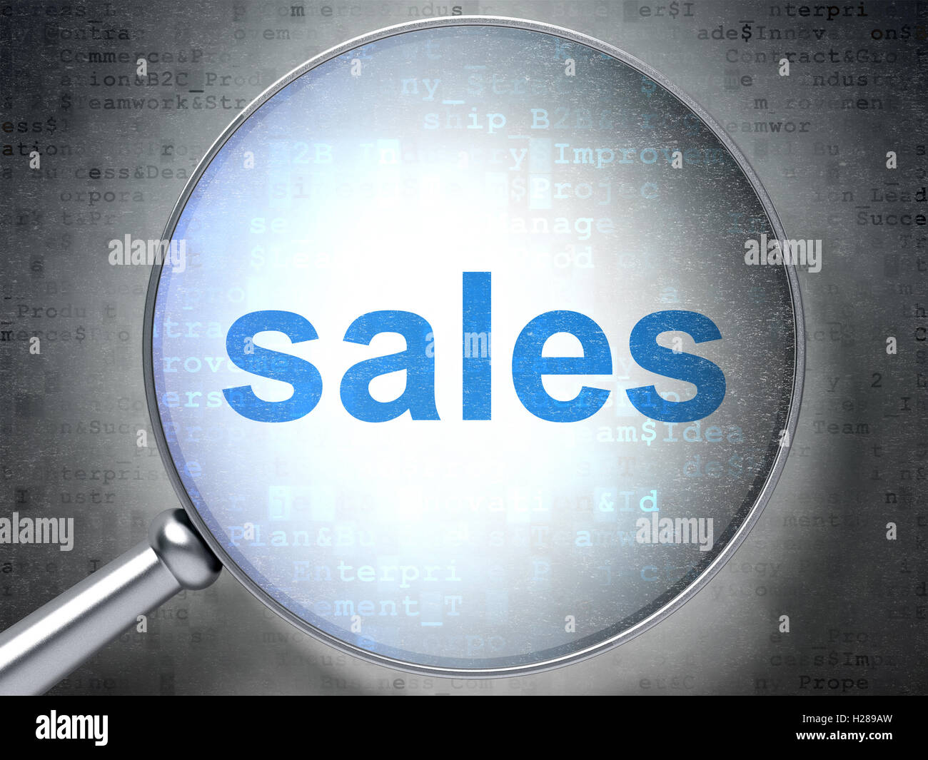 Marketing concept: Sales with optical glass Stock Photo - Alamy