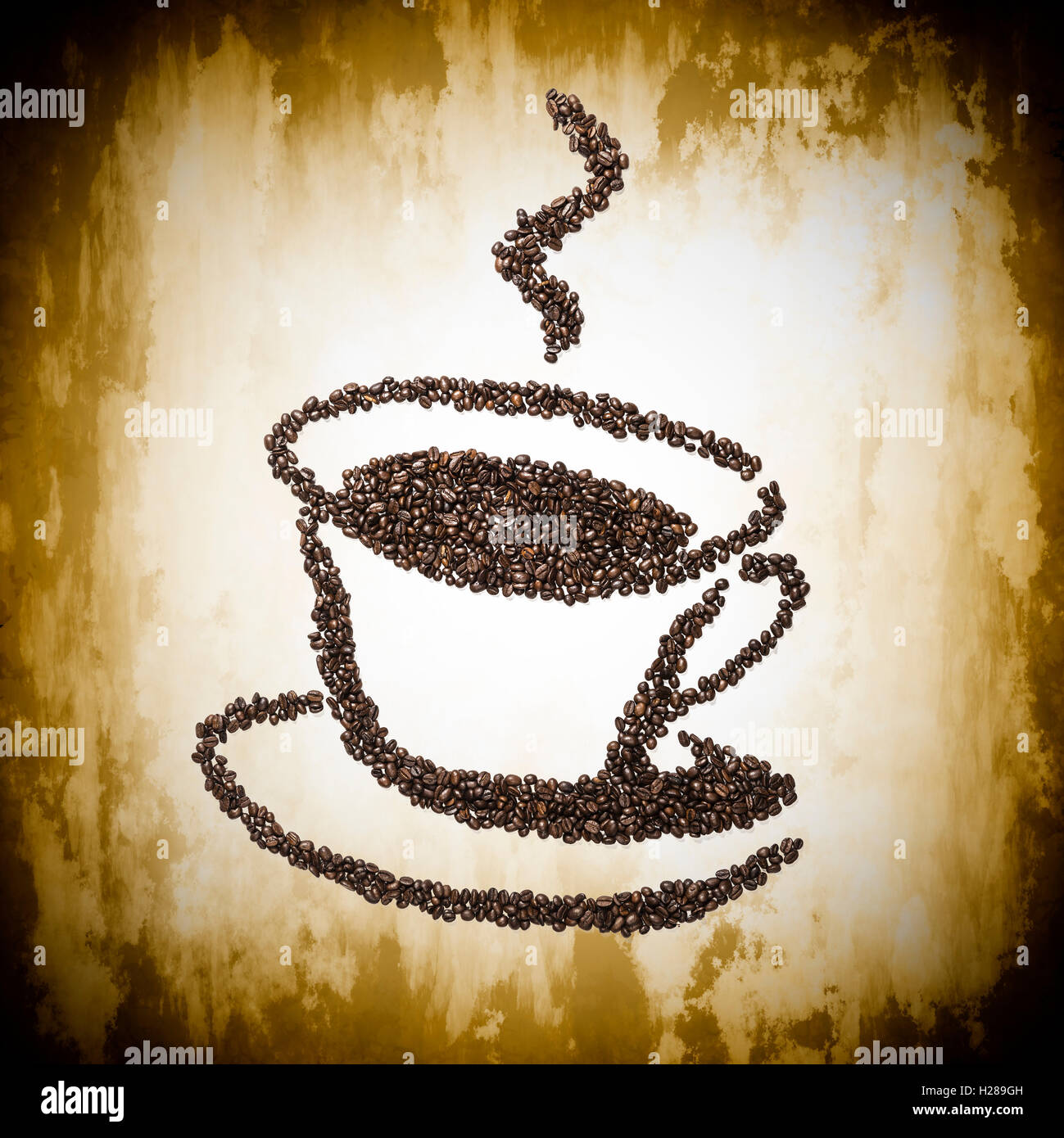Coffee Bean Cup Stock Photo - Alamy