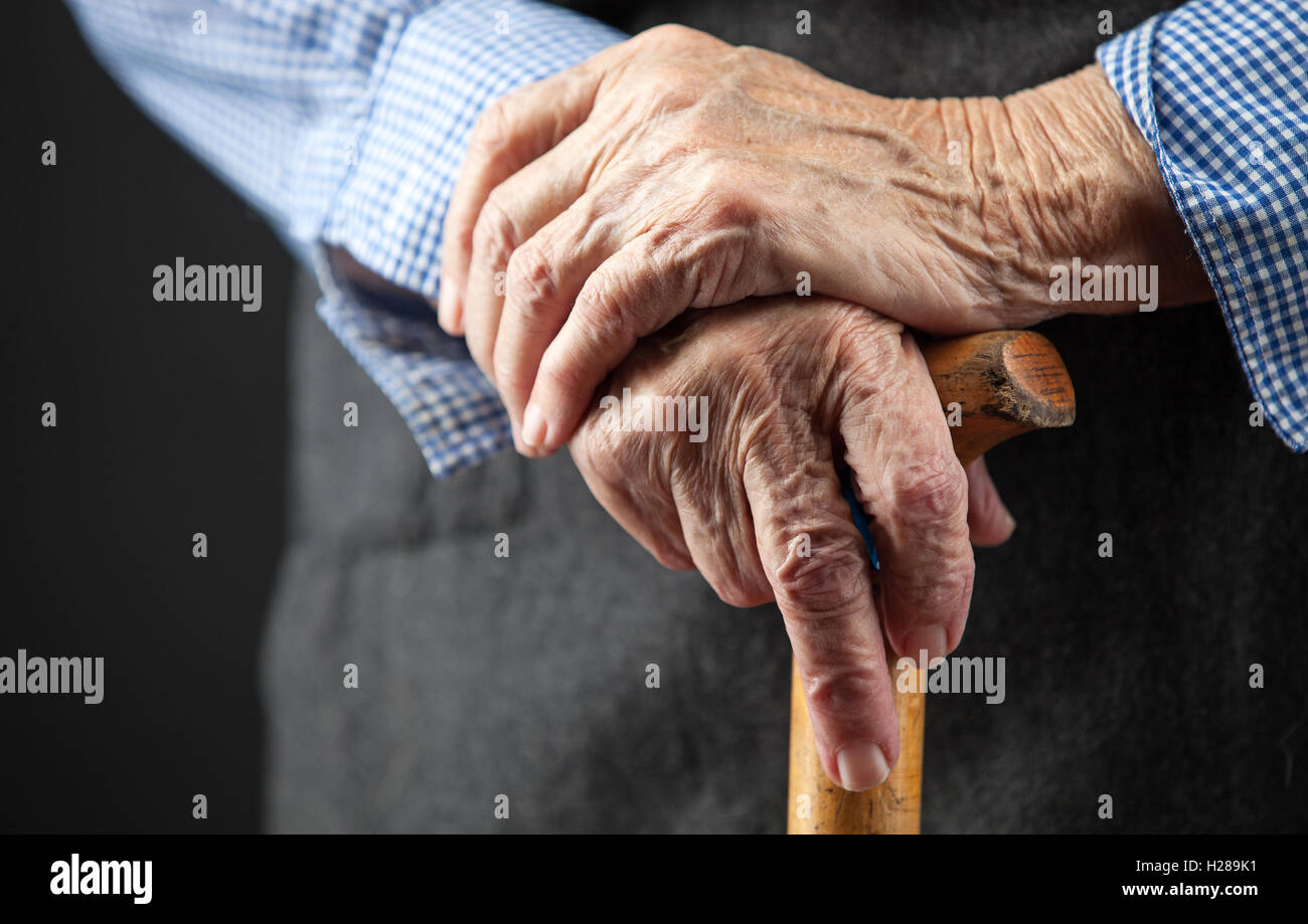 Elderly womans hand hold closeup hi-res stock photography and images ...