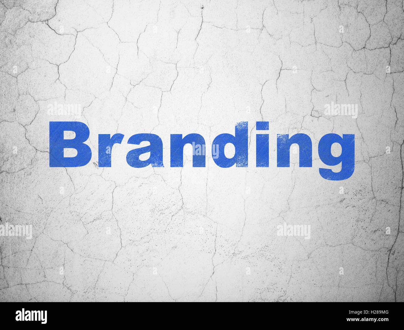 Advertising concept: Branding on wall background Stock Photo - Alamy