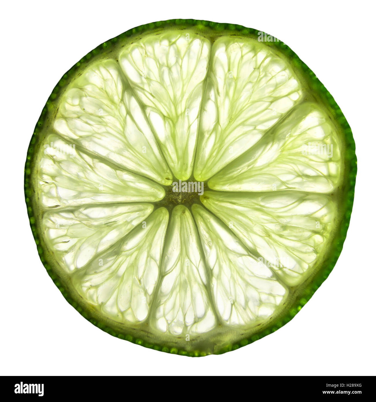 Slice of lime Stock Photo - Alamy