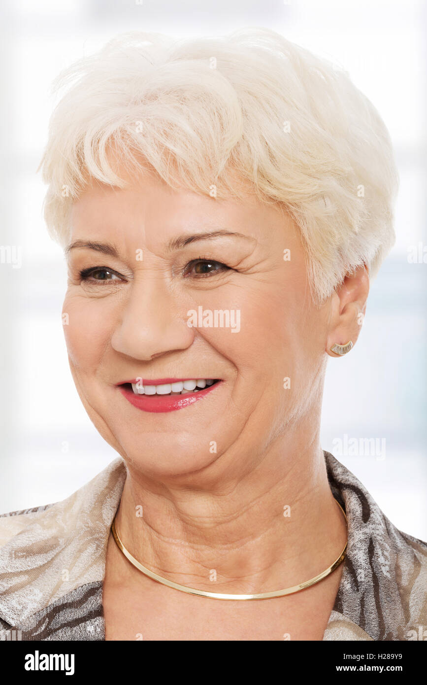 Portrait of elder woman Stock Photo - Alamy