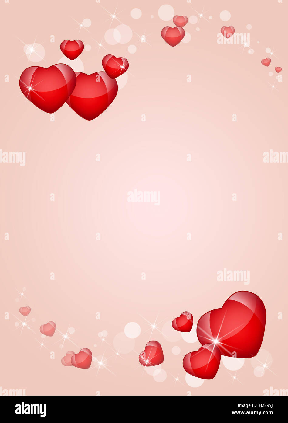 Abstract background of hearts Stock Photo - Alamy