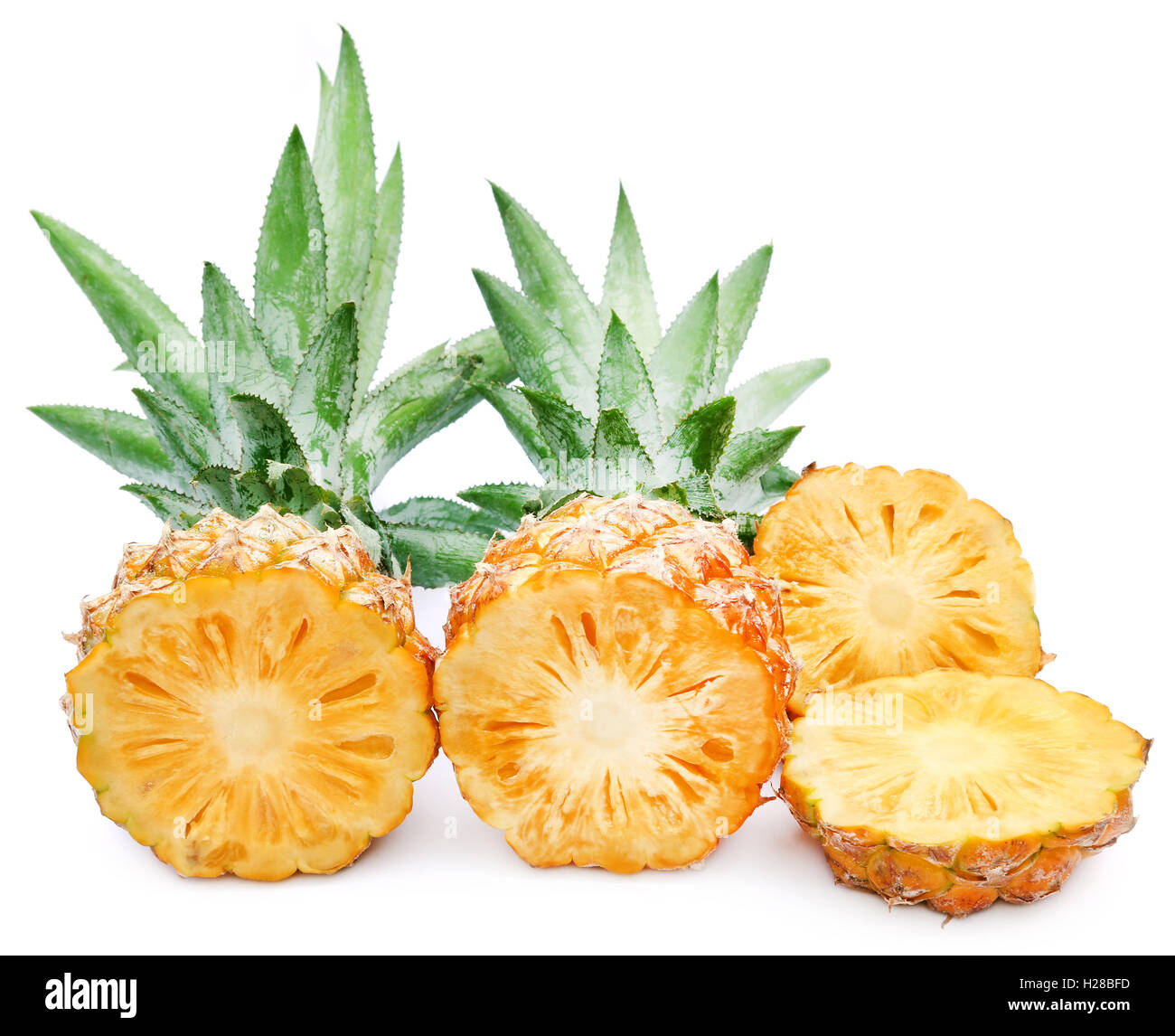 Popular honey queen pineapple of Bangladesh over white background Stock ...