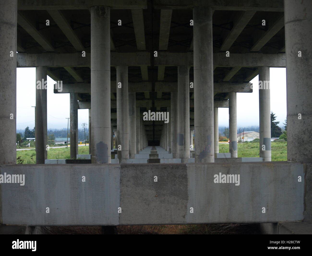 overpass bottom side structure Stock Photo - Alamy