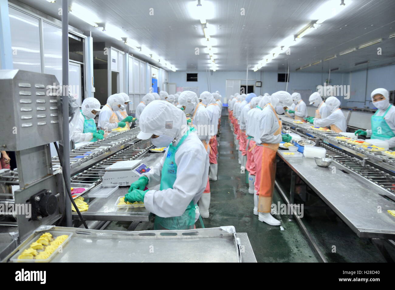 Frozen food production line workers hi-res stock photography and images ...