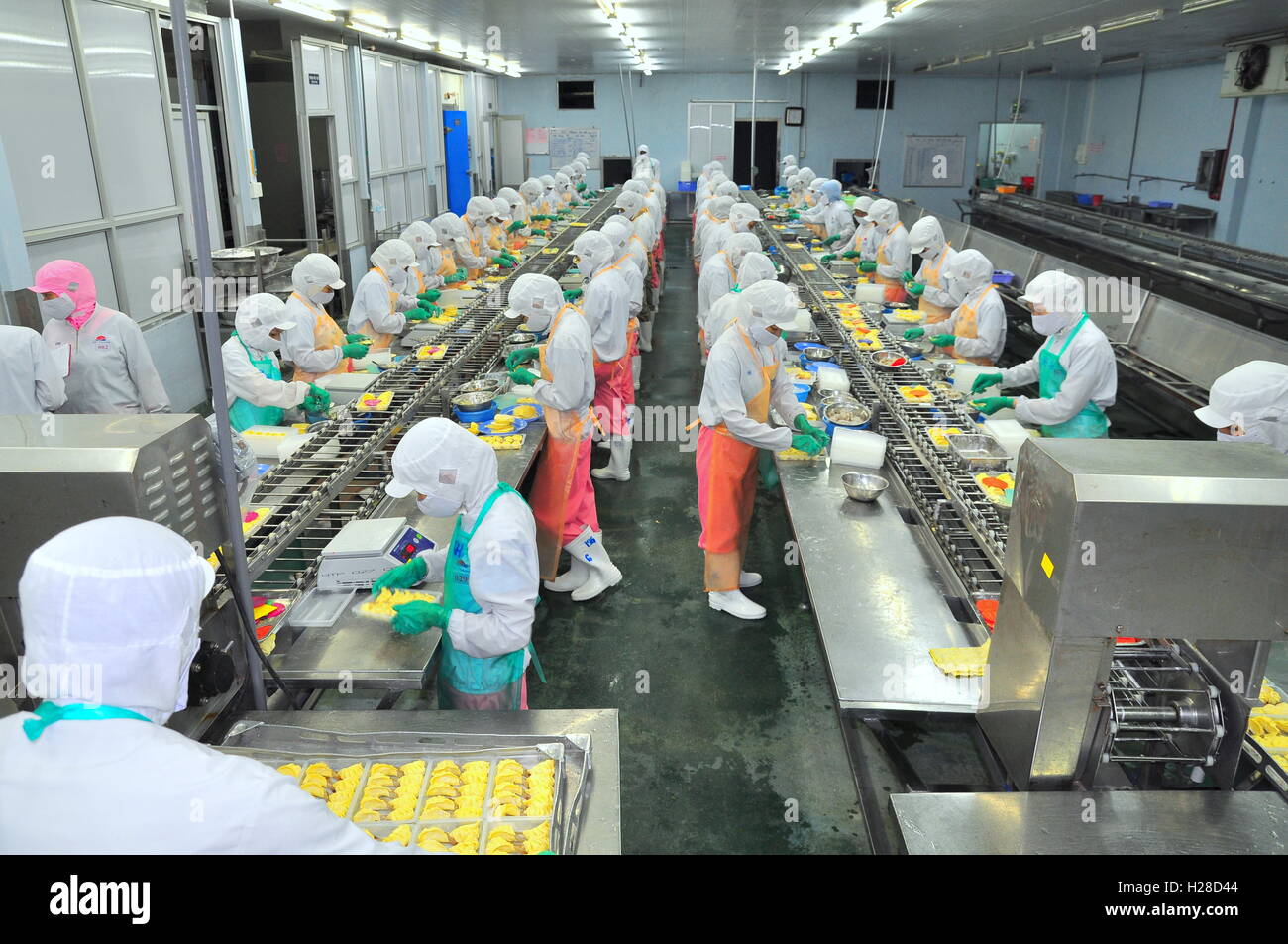 Frozen food production line workers hi-res stock photography and images ...
