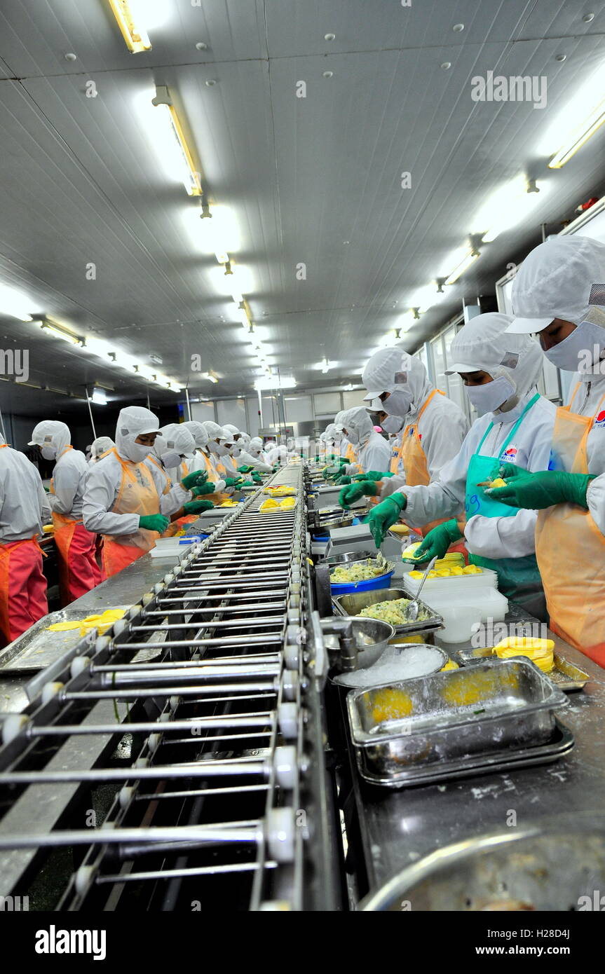 Frozen food production line workers hi-res stock photography and images ...