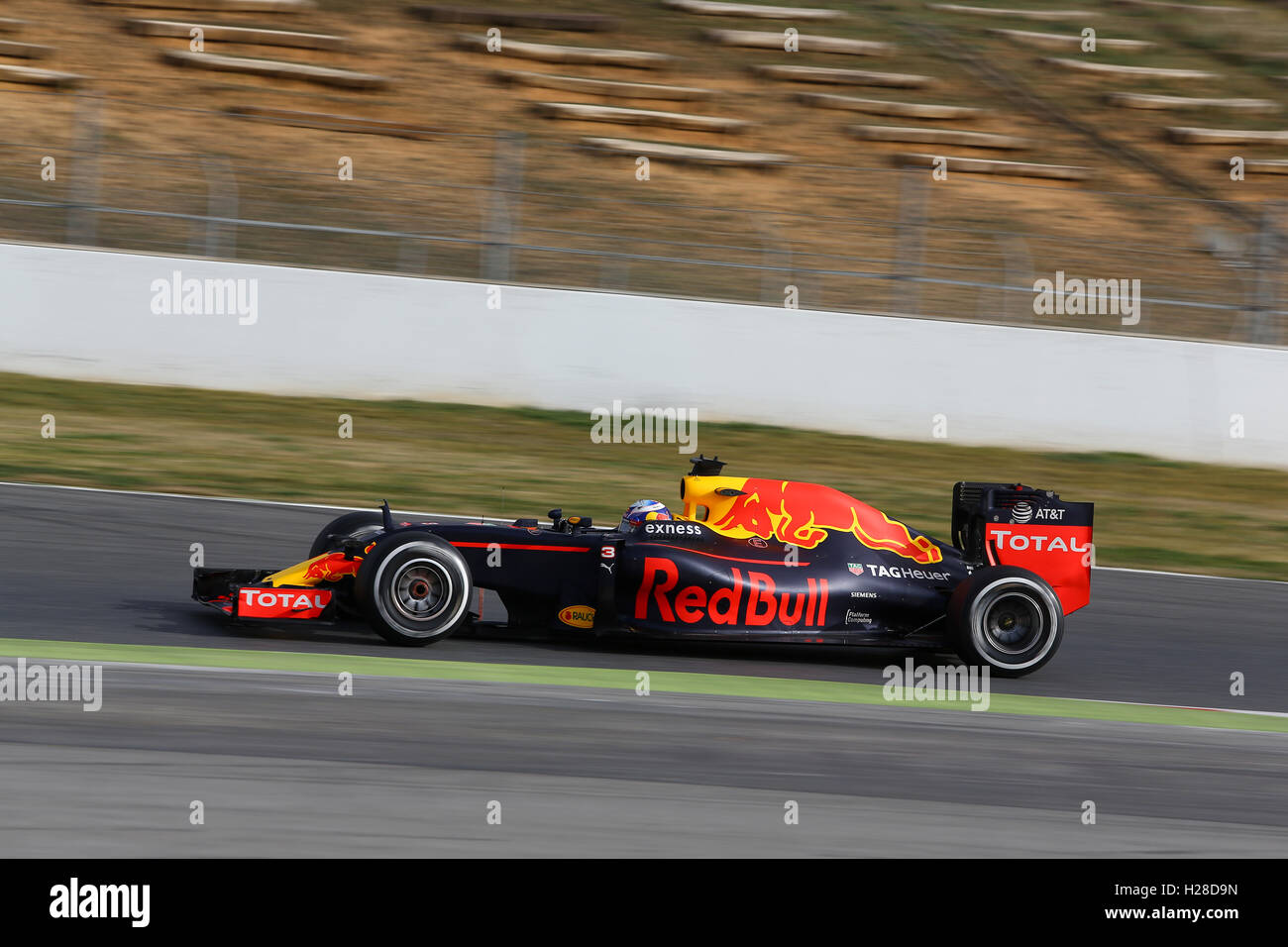Daniel Ricciardo, Red Bull Racing, F1 testing Barcellona 2016 Stock ...