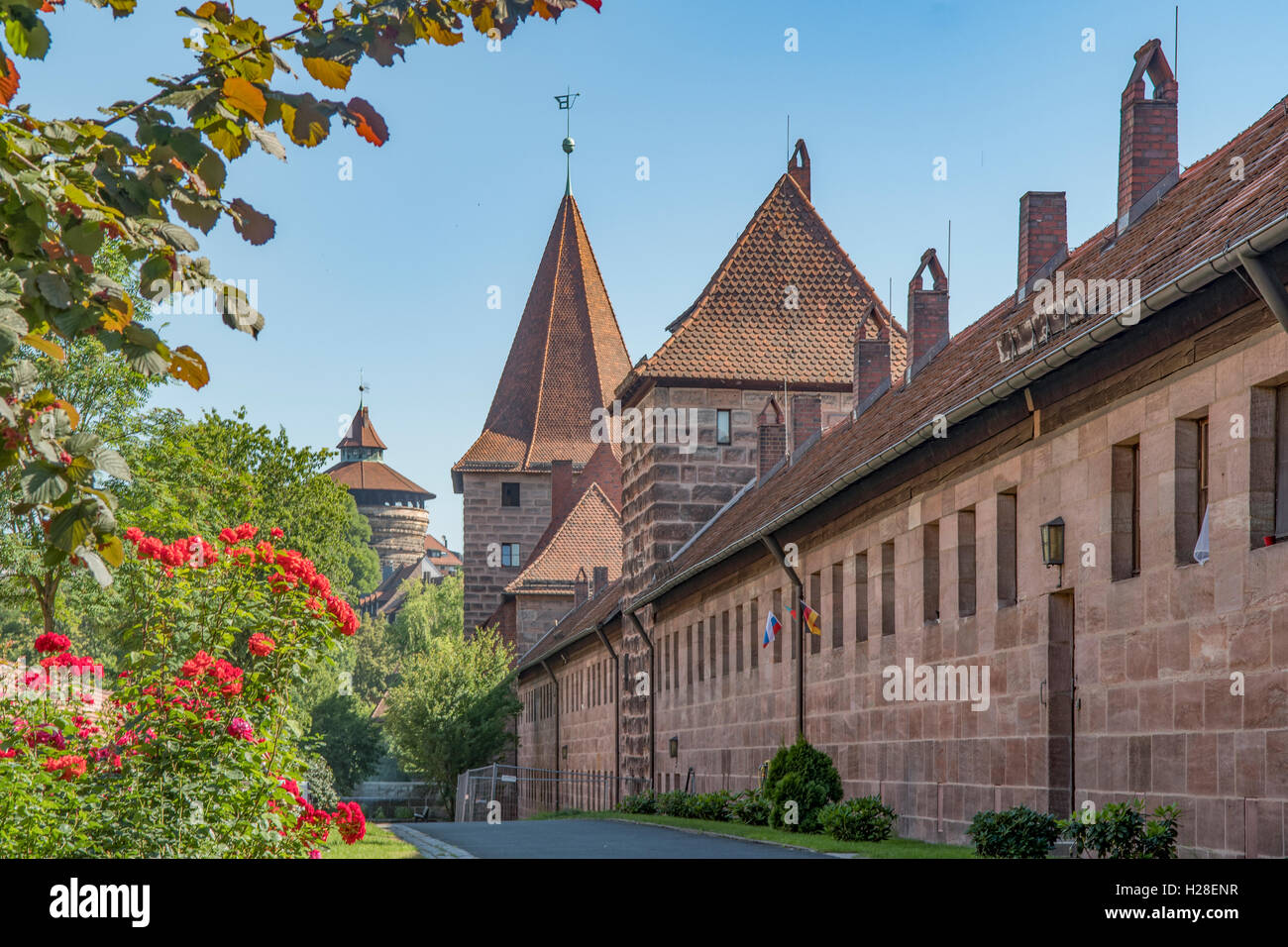 City Wall, Nuremberg, Bavaria, Germany Stock Photo - Alamy