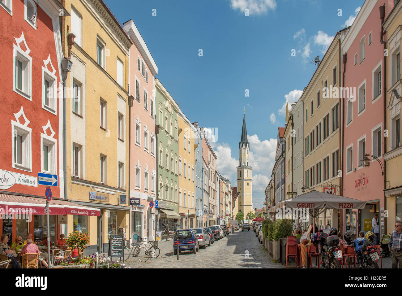 Stadtplatz, Vilshofen an der Donau, Bavaria, Germany Stock Photo - Alamy