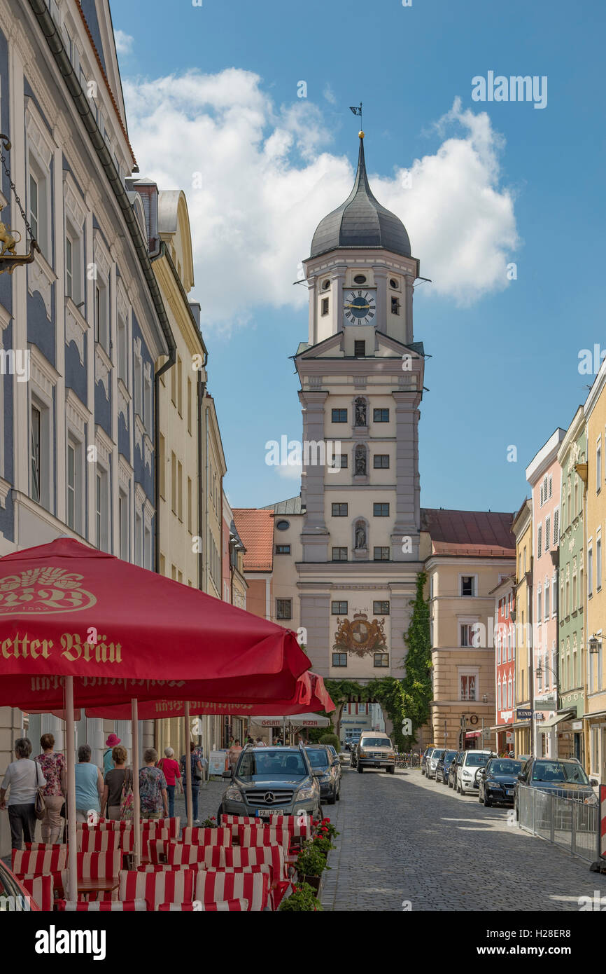 Stadt Tower, Vilshofen an der Donau, Bavaria, Germany Stock Photo - Alamy