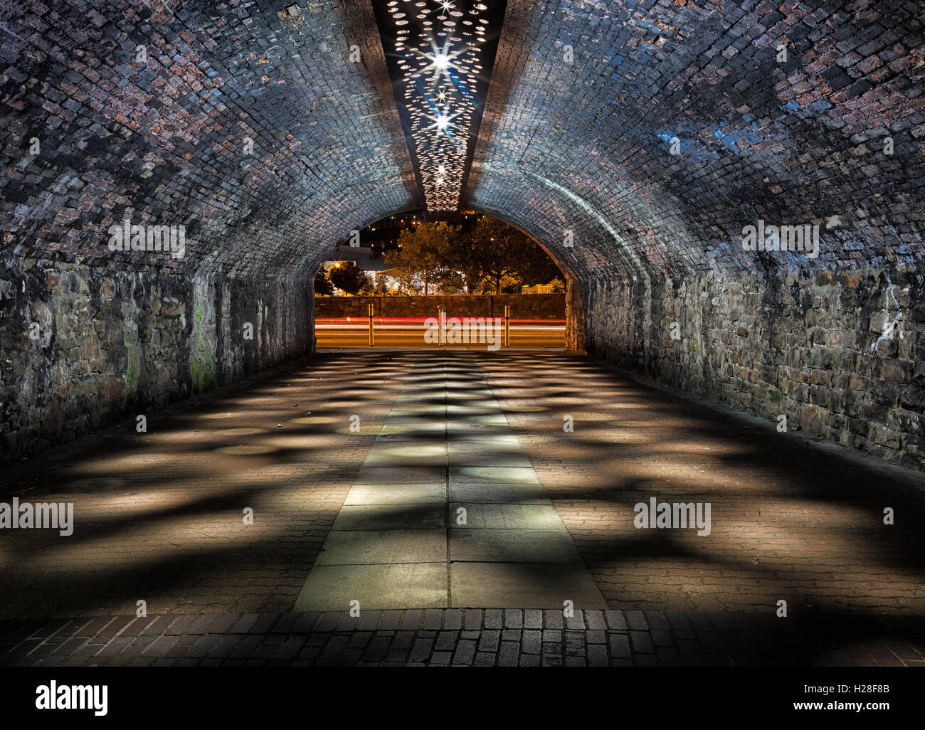 Long road tunnel lighting hi-res stock photography and images - Alamy
