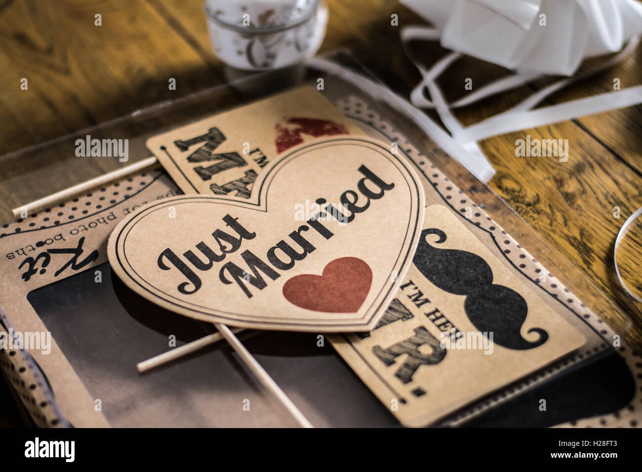 Vintage just married photo hi-res stock photography and images - Alamy