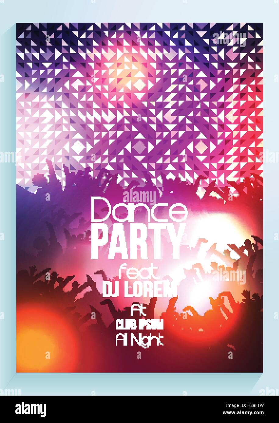 Galaxy party flyer space Stock Vector Images - Alamy