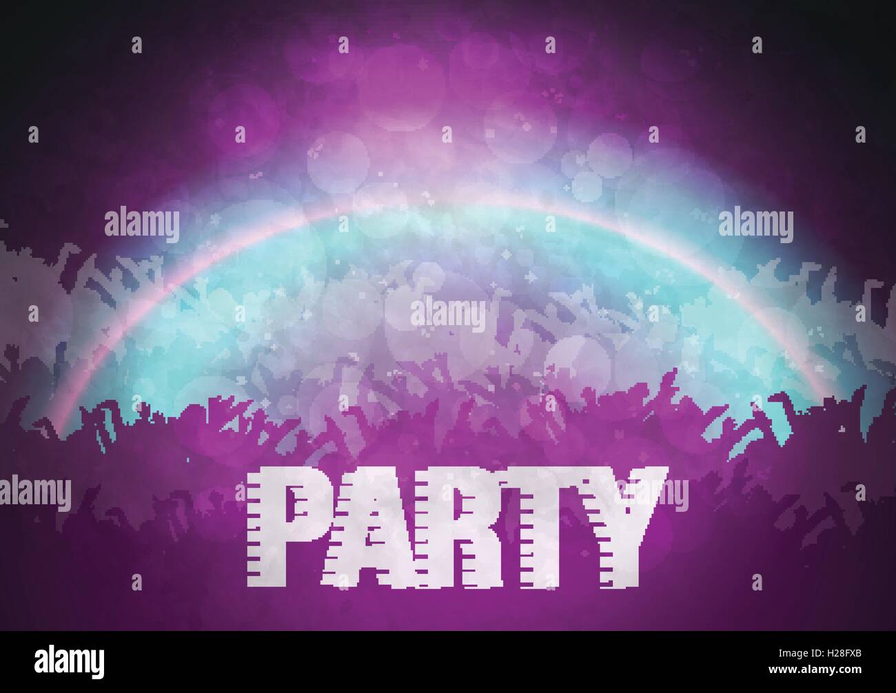 Crowd of Party People Background Stock Vector Image & Art - Alamy