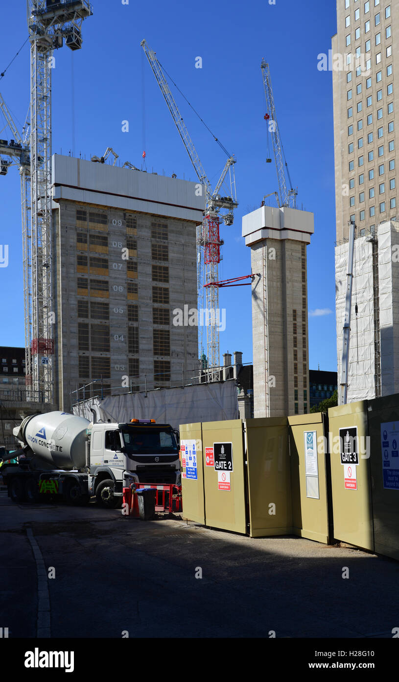 United Kingdom, London, South Bank, South Bank Place, Construction ...