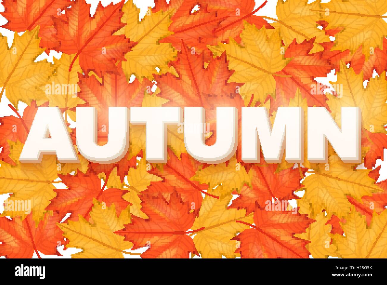 Empty park in autumn Stock Vector Images - Alamy