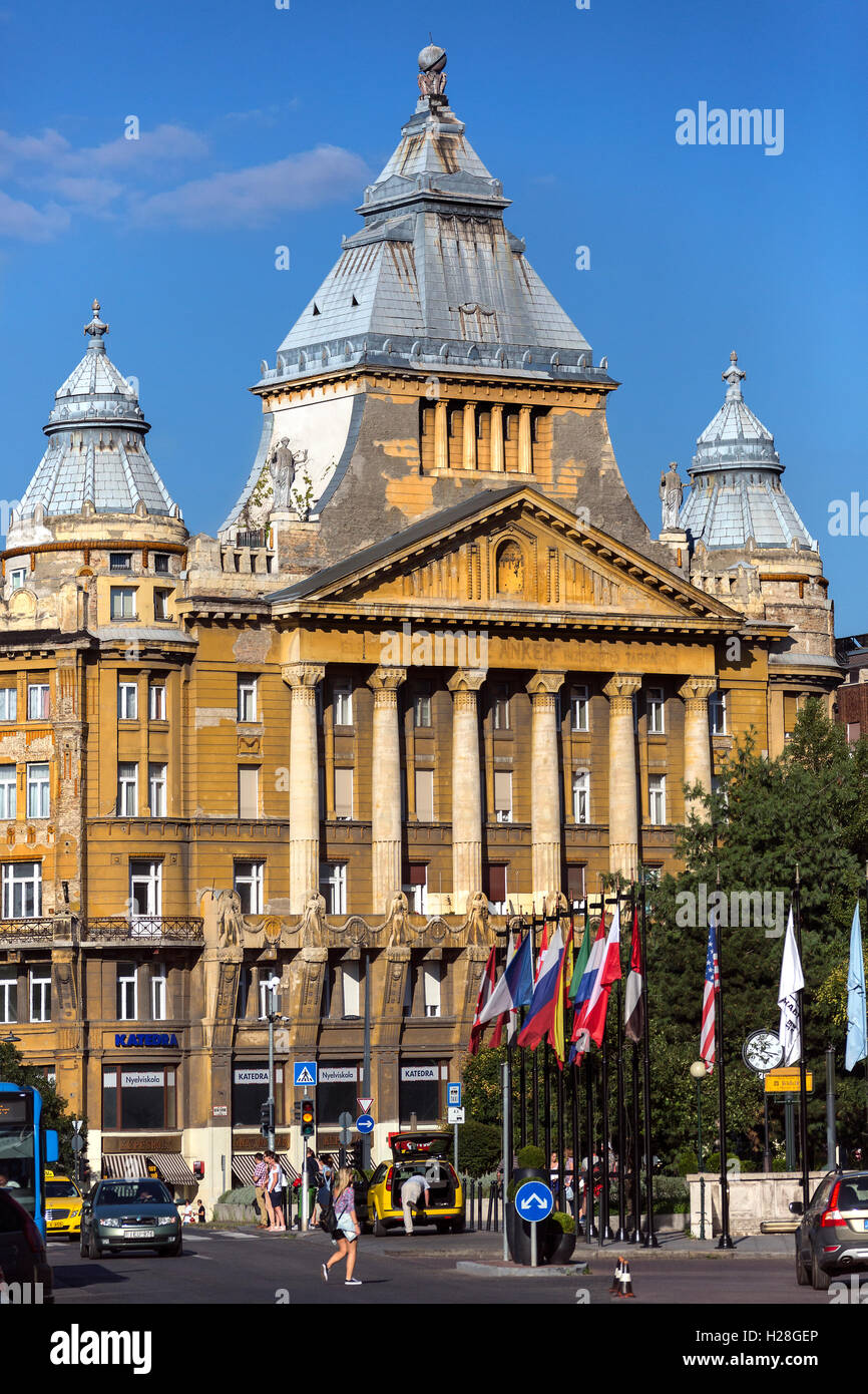 Az Anker building at Deak Ference Square in the city of Budapest in ...