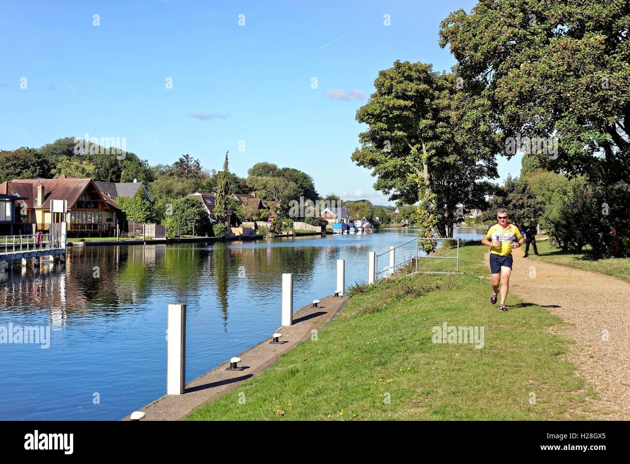 River Thames at Penton Hook,Laleham Surrey UK Stock Photo - Alamy