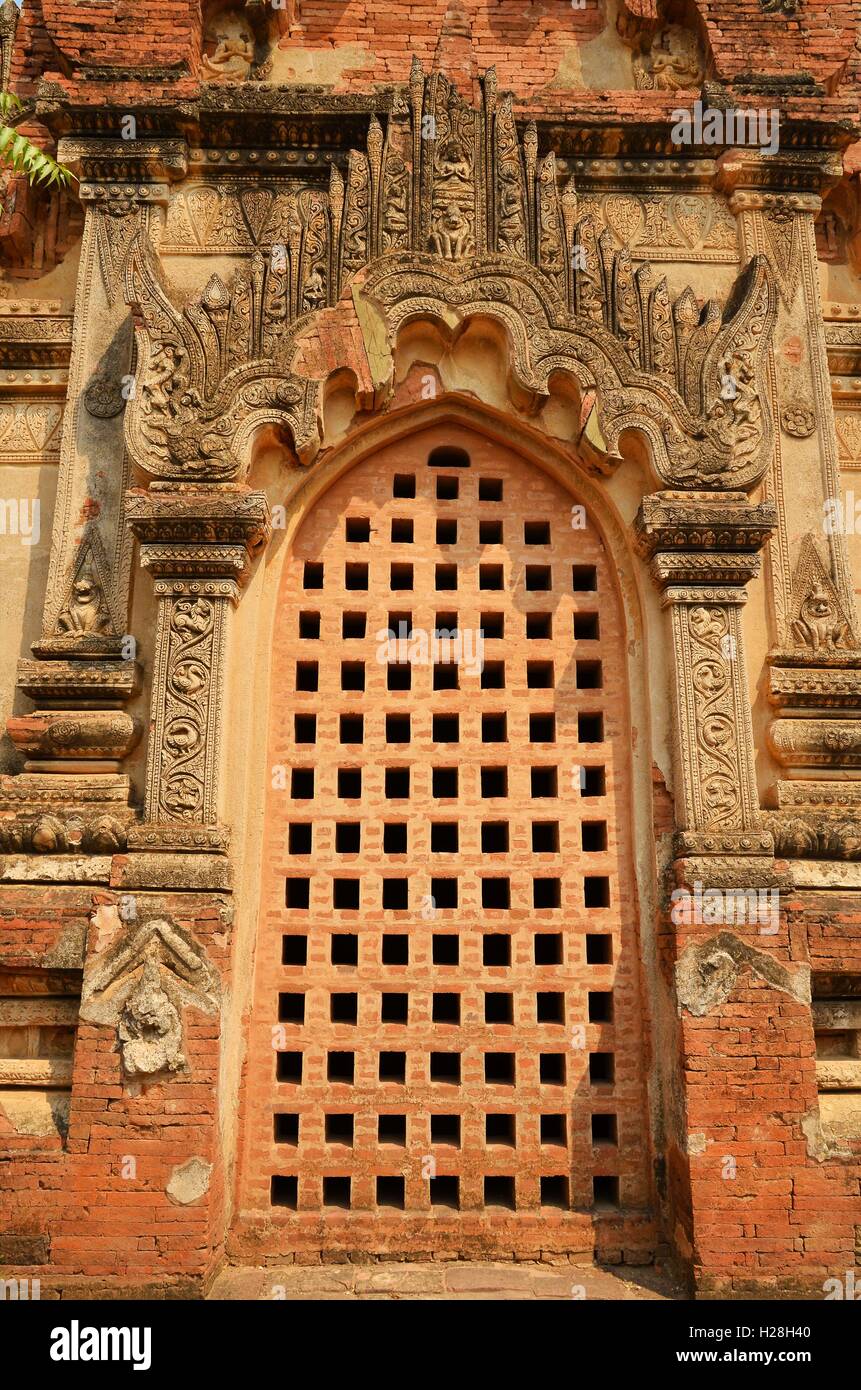 Ancient gate in Bagan temple, Myanmar Stock Photo - Alamy