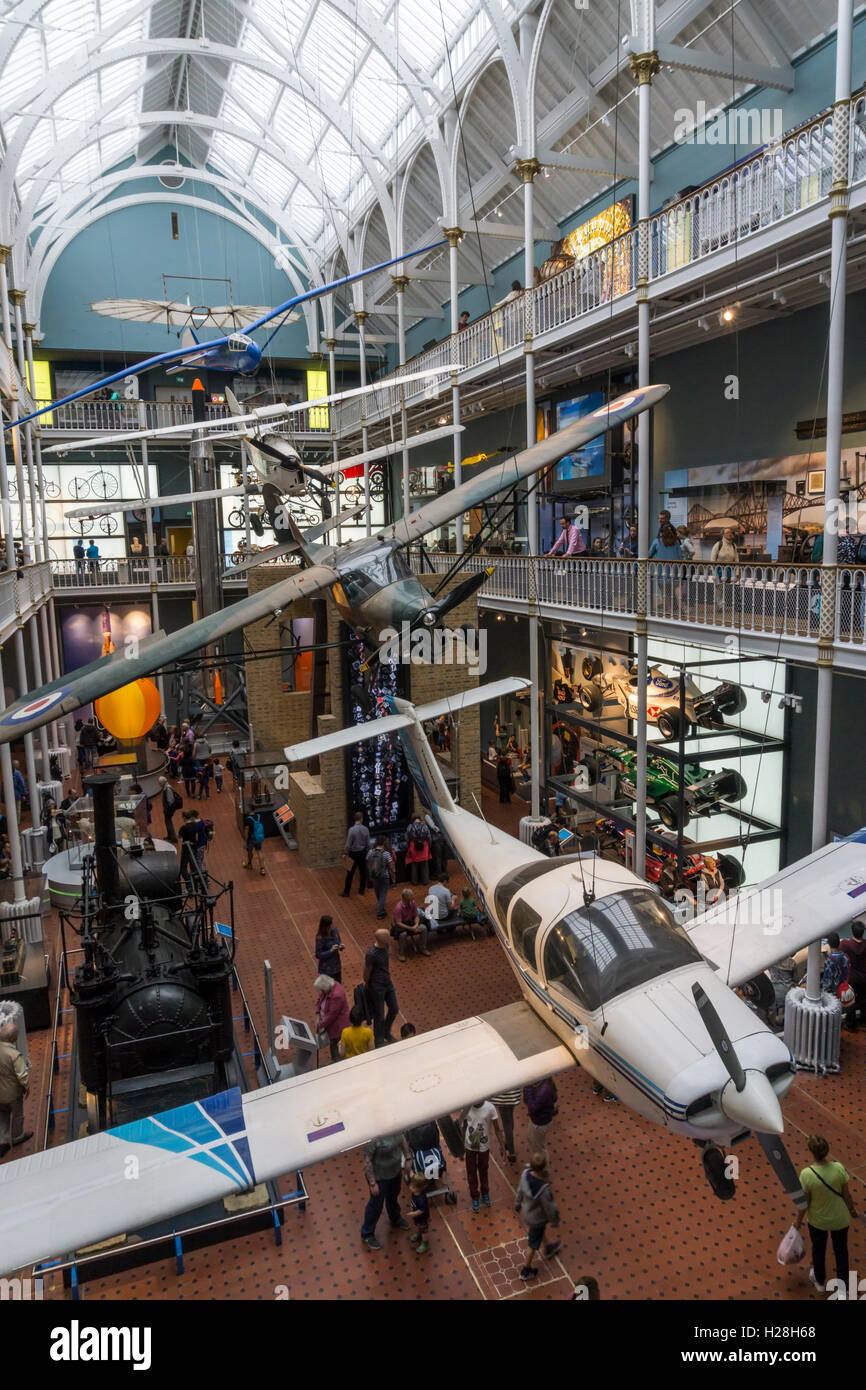 Aircraft hanging from ceiling of the Science & Technology Gallery of ...