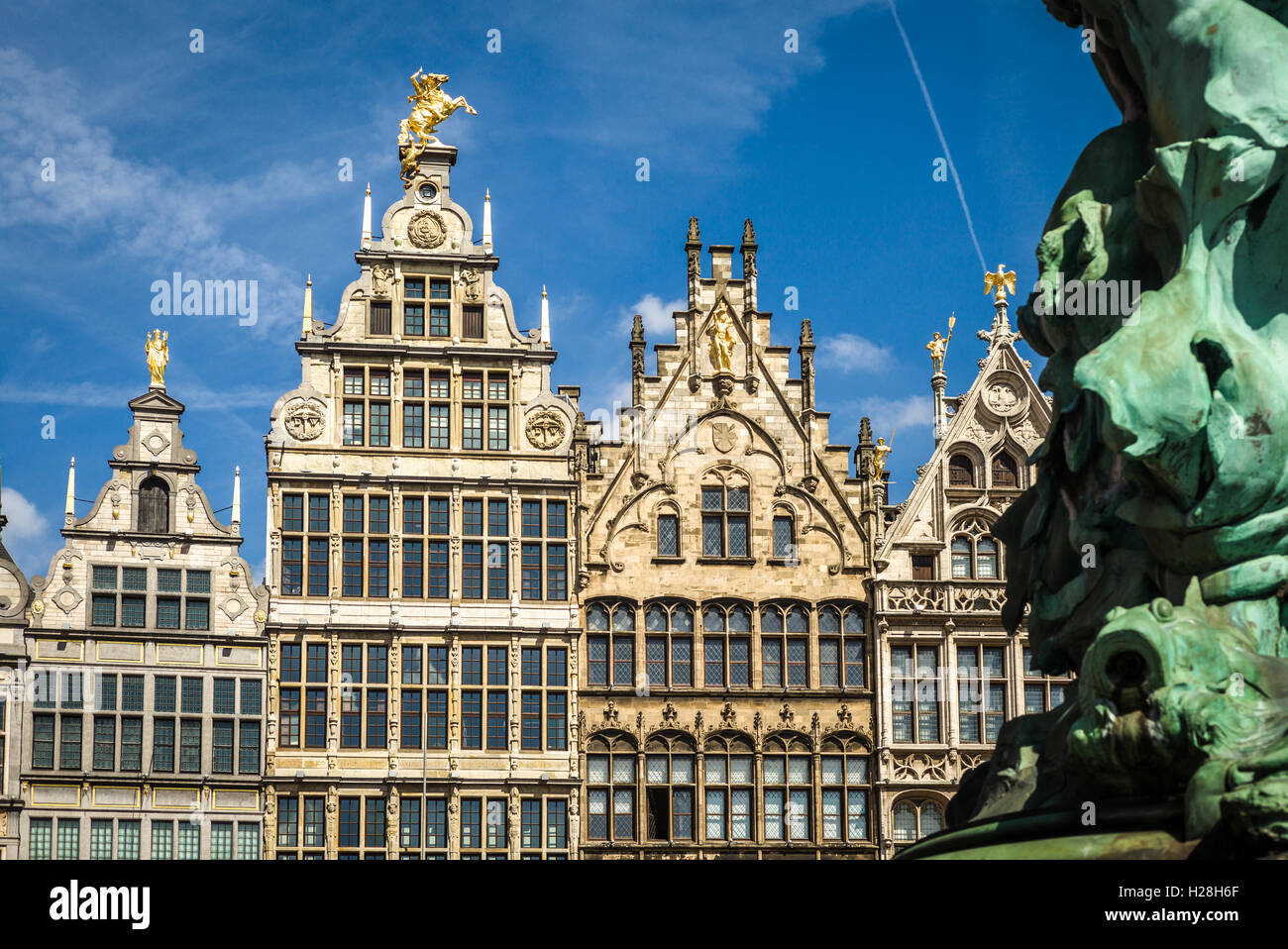 The beautiful architecture in Antwerp city, Belgium Stock Photo - Alamy