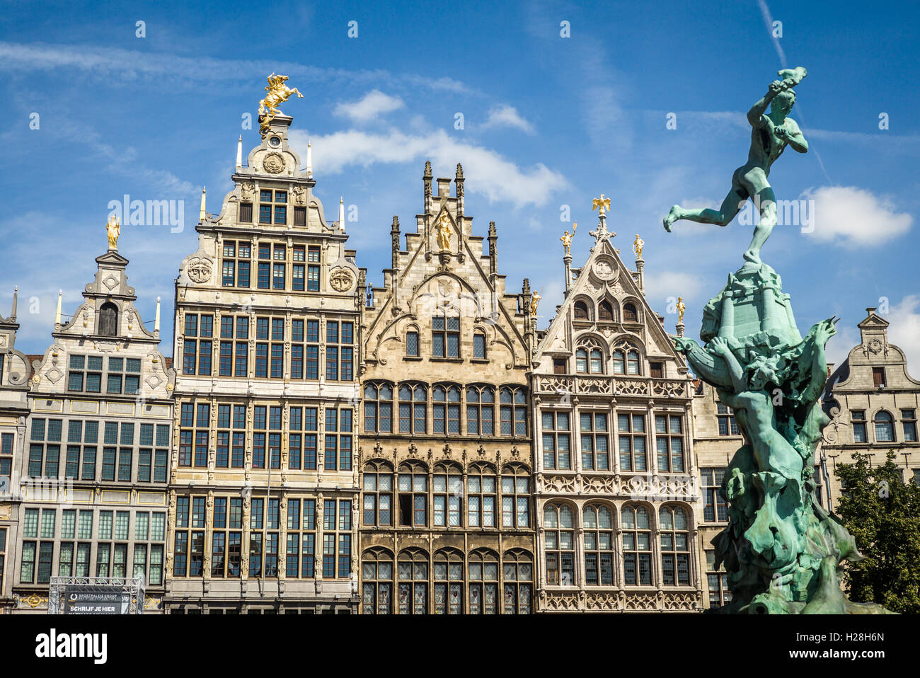 The beautiful architecture in Antwerp city, Belgium Stock Photo - Alamy