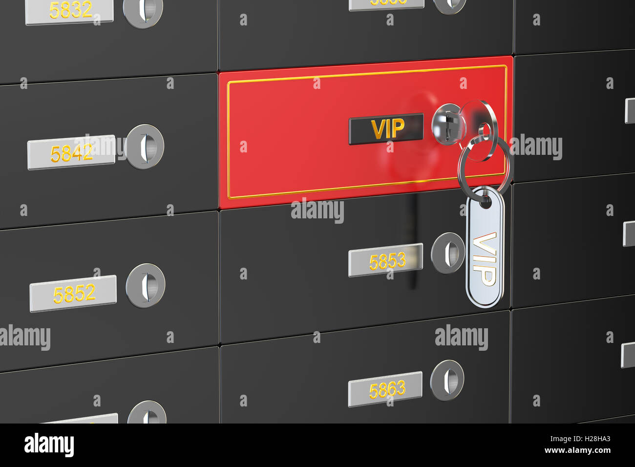 vip safe deposit boxes, 3D rendering Stock Photo - Alamy