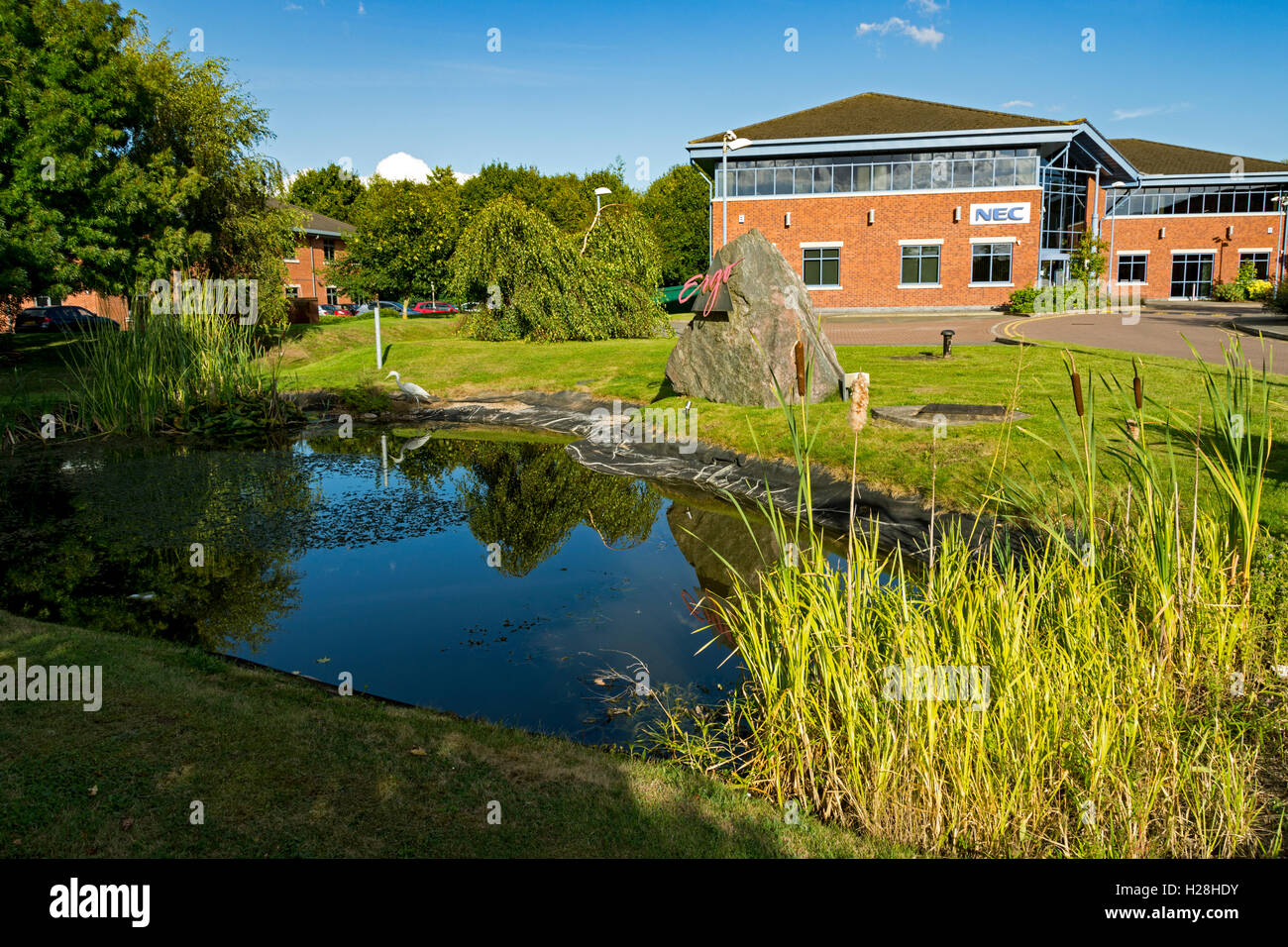 Landscaping at the Ergo House office building, Mere Way, Ruddington ...