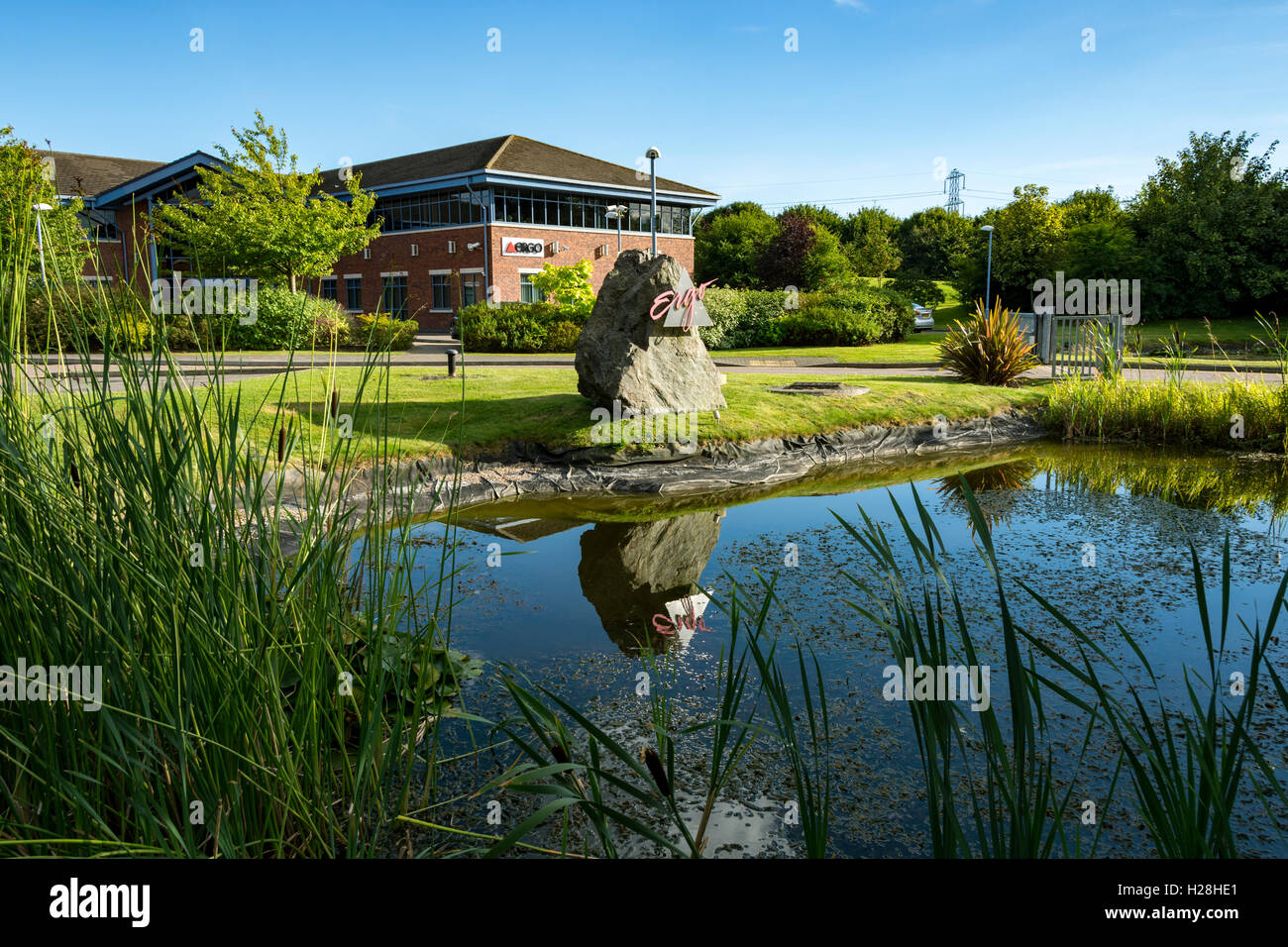 Landscaping at the Ergo House office building, Mere Way, Ruddington ...