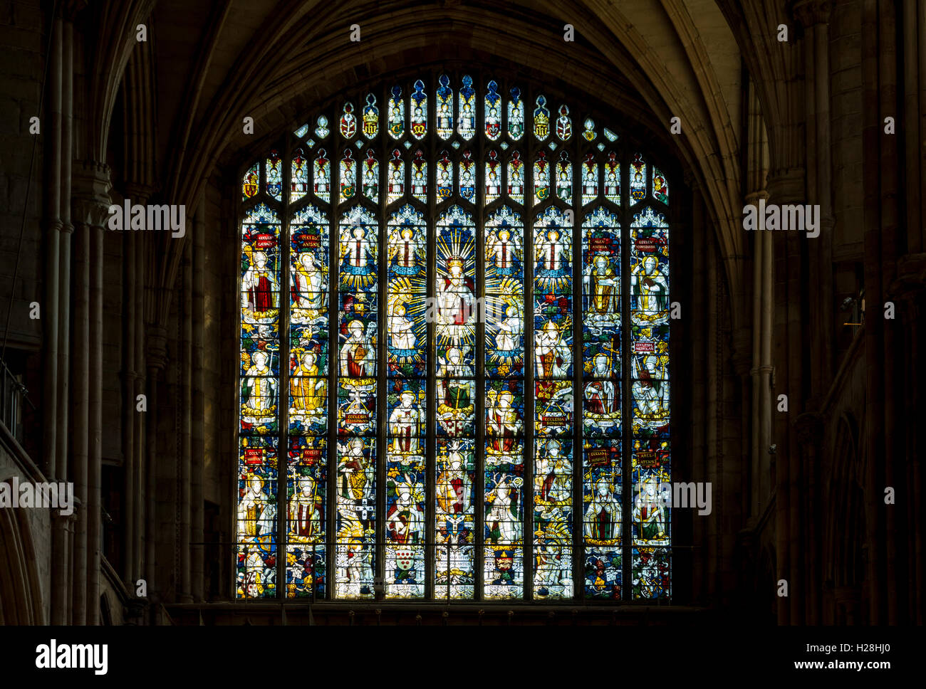 The South Transept window, depicting Christ in Glory. Lichfield ...