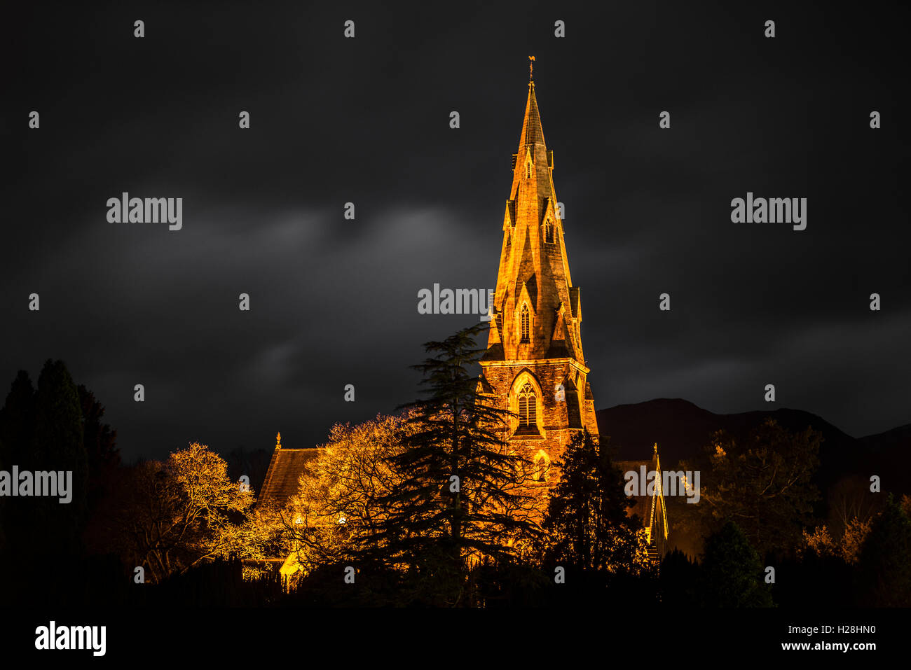Cumbria ambleside church hi-res stock photography and images - Alamy