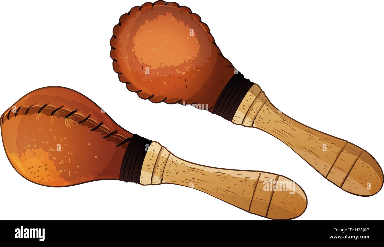 Maracas Vector Illustration Stock Vector Image & Art - Alamy