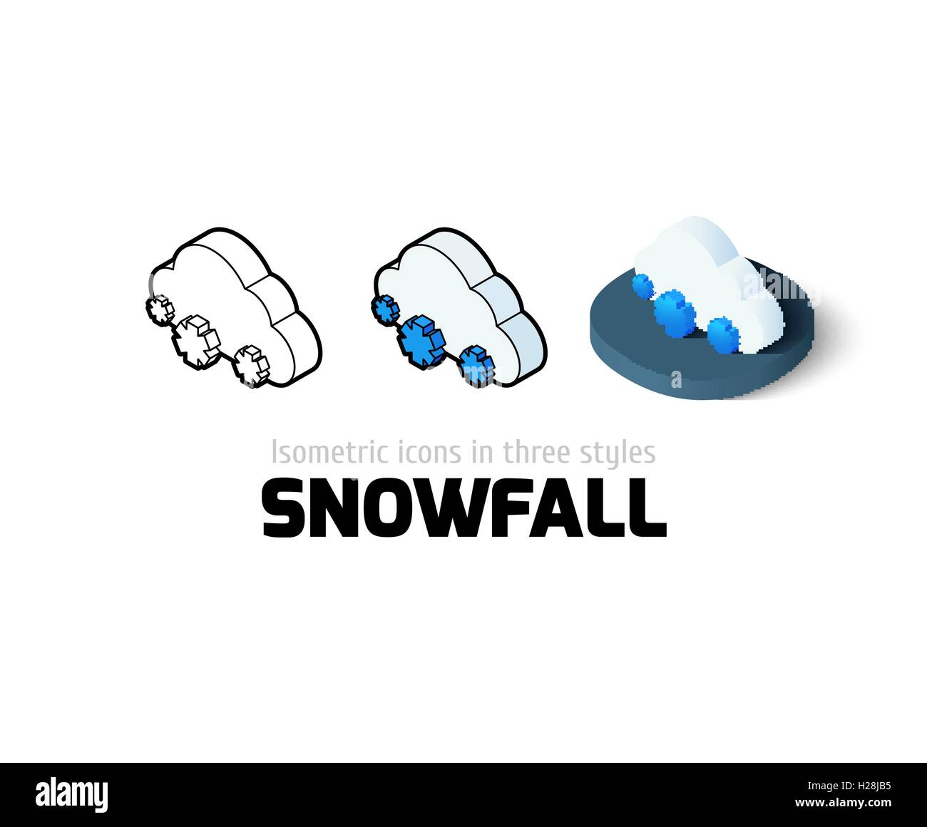 Snowfall cloud Cut Out Stock Images & Pictures - Alamy