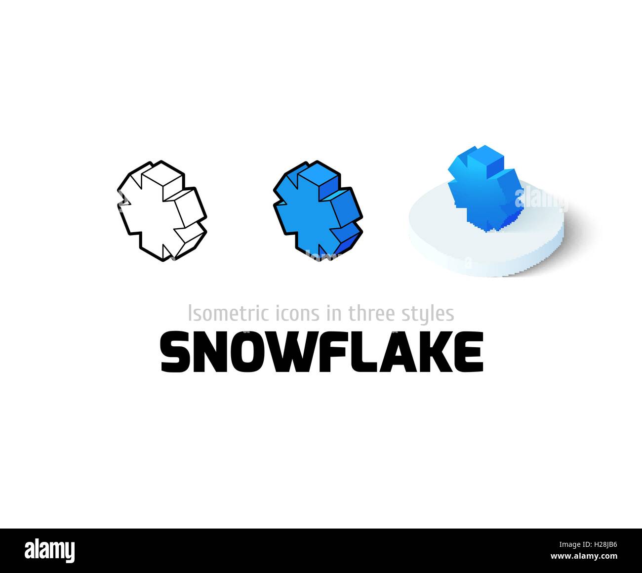Snowflake icon frozen sign Stock Vector Images - Alamy