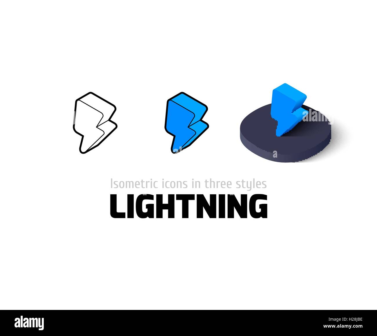 Blue lightning bolt Cut Out Stock Images & Pictures - Alamy
