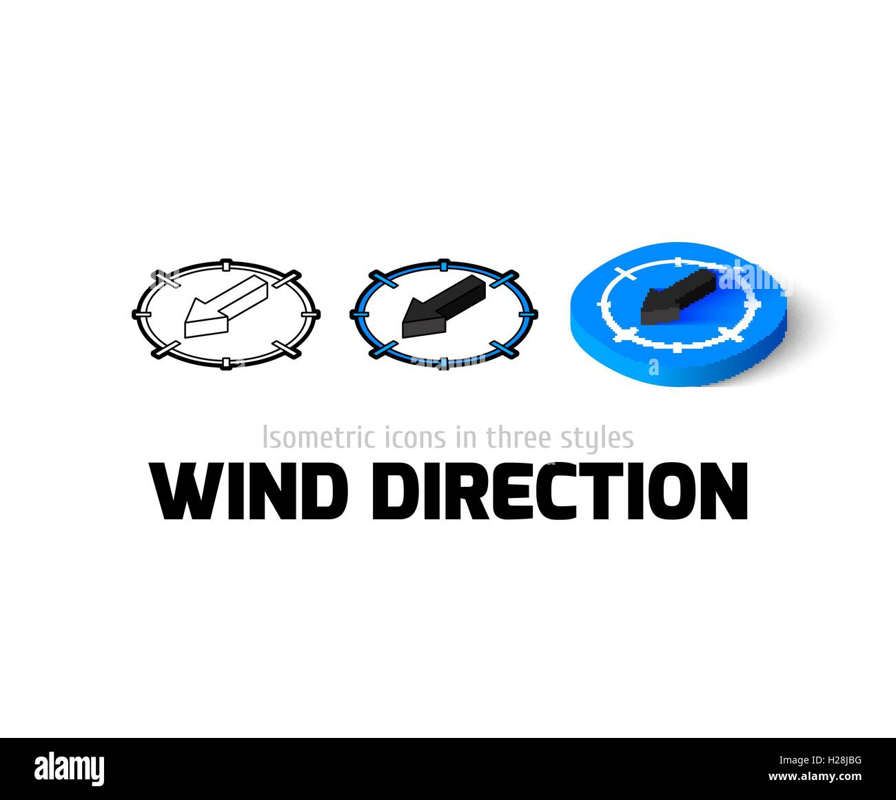 Wind direction map hi-res stock photography and images - Alamy