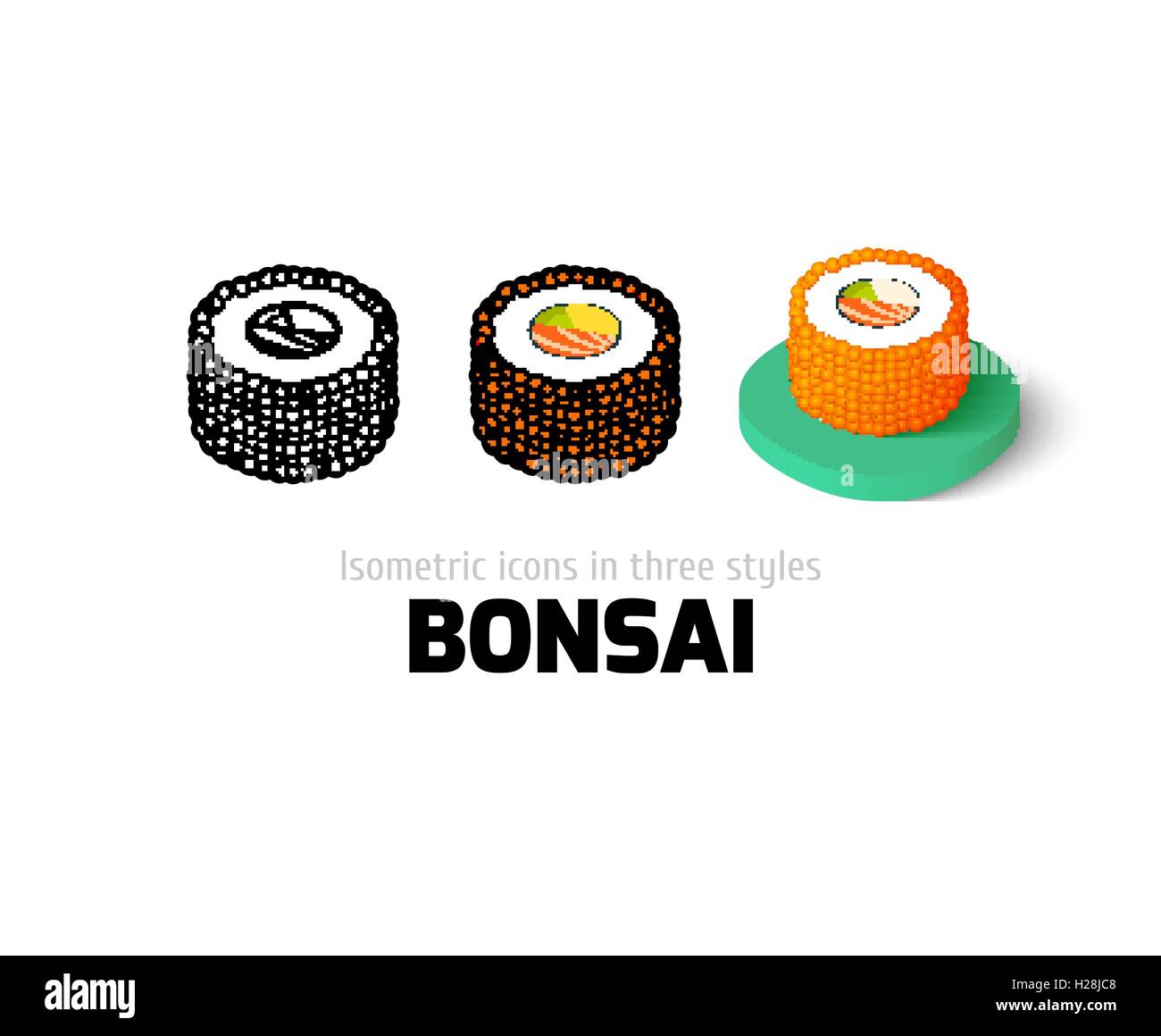 Bonsai thin line icon Stock Vector Images - Alamy