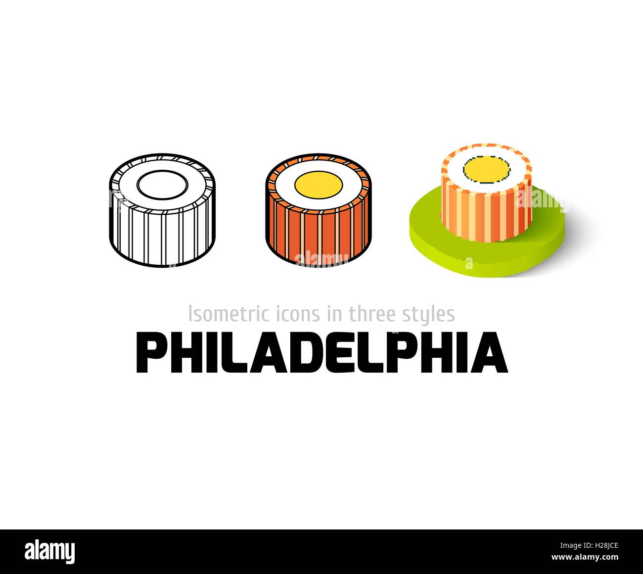 Philadelphia icon Cut Out Stock Images & Pictures - Alamy