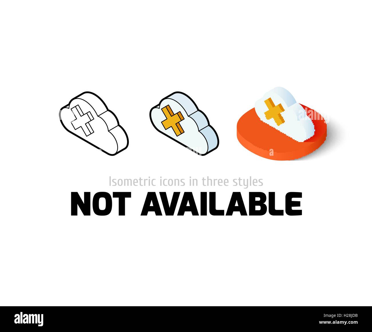 Not aviable icon in different style Stock Vector Image & Art - Alamy
