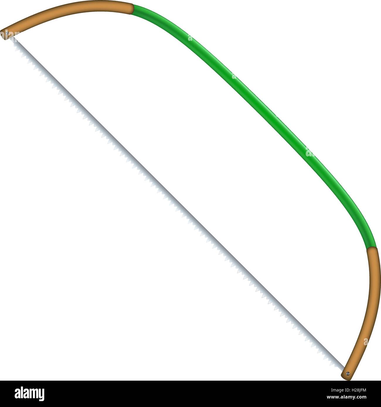 Old hand saw white background Stock Vector Images - Alamy