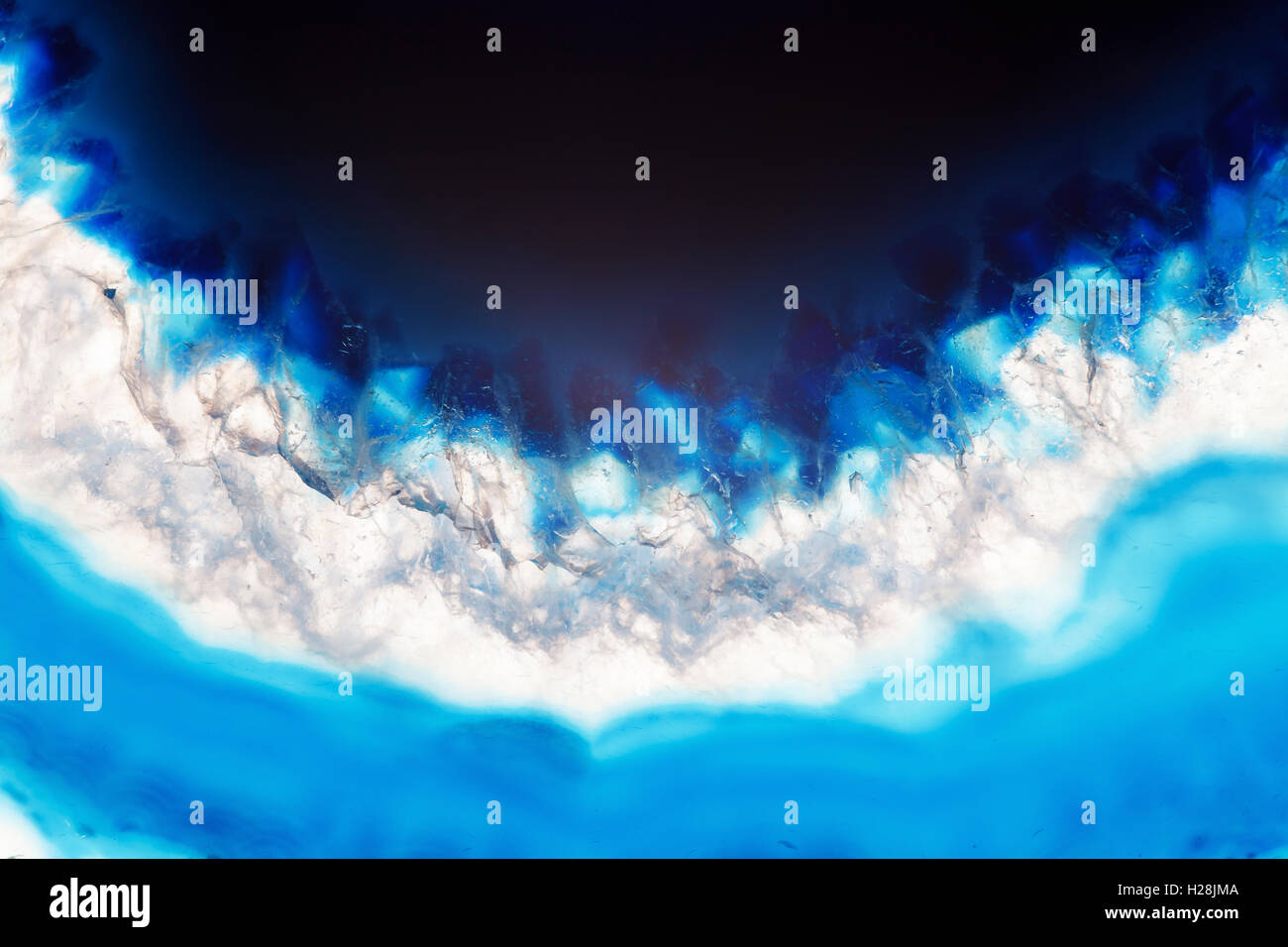 Abstract background - dark blue agate slice mineral Stock Photo - Alamy