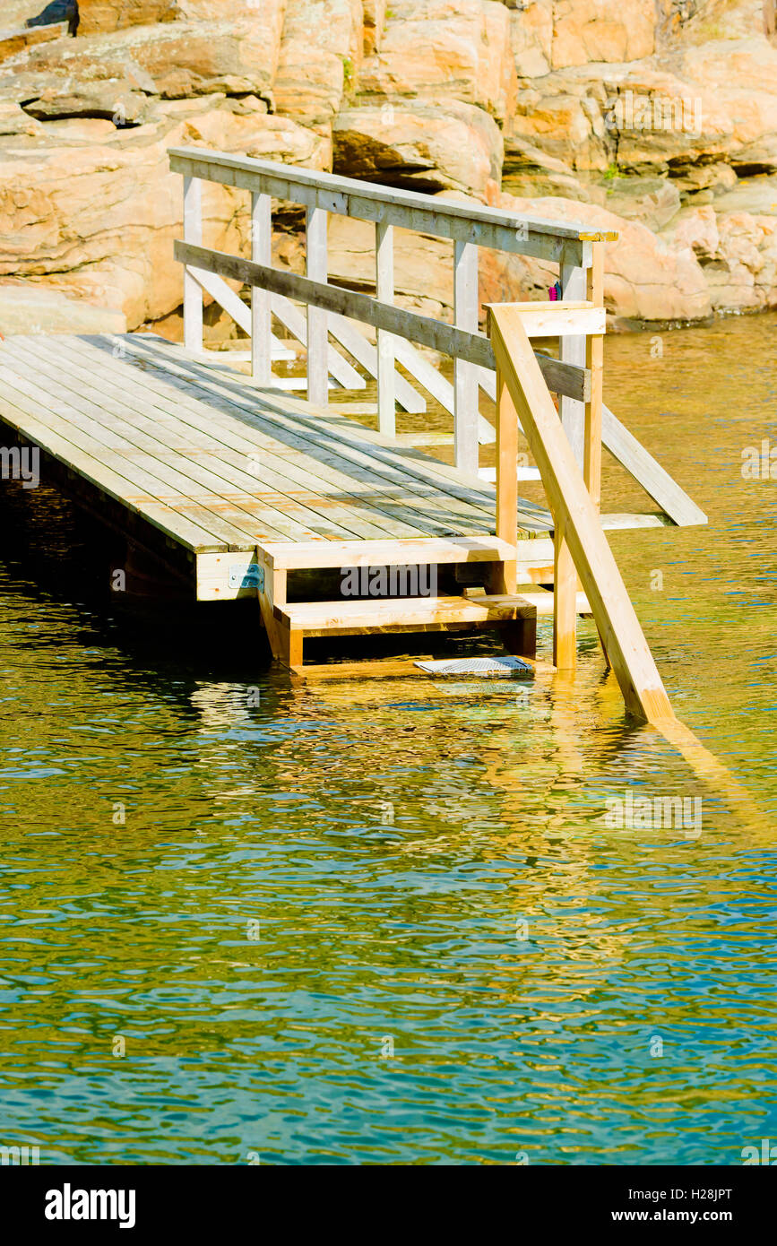 Wooden steps down to river hi-res stock photography and images - Alamy