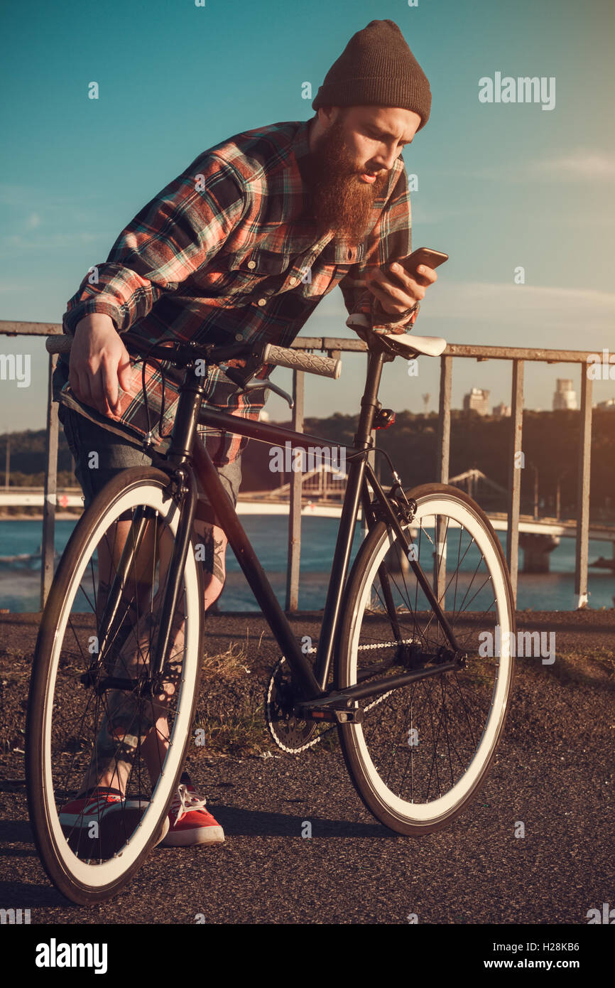 Man in red shirt hi-res stock photography and images - Alamy